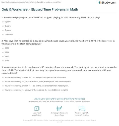 Image result for Time Math Questions