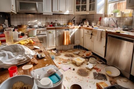 Image result for Messy Kitchen Counter