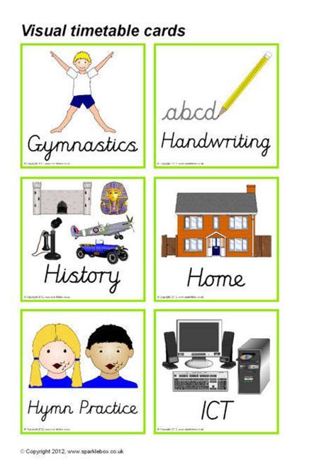 Image result for Visual Timetable KS2