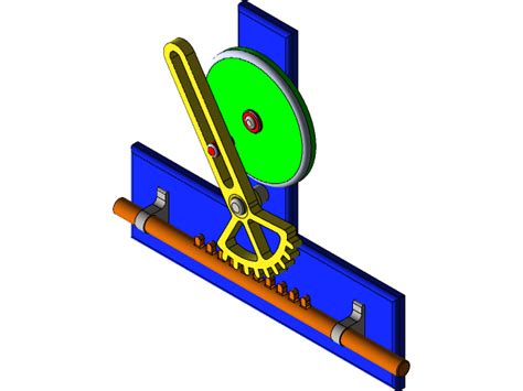 Image result for Quick Return Mechanism CAD Drawing