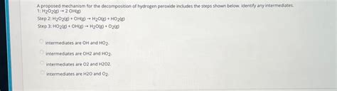 Image result for H2O2 Decomposition Reaction Mechanism