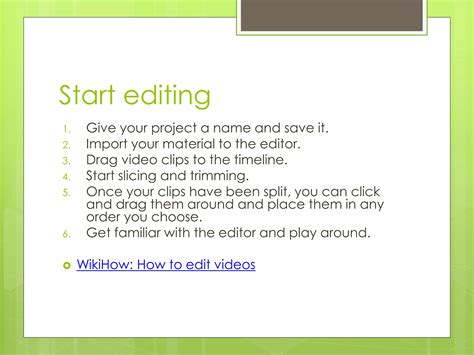 Image result for Video Editing Tutorial for Beginners PPT