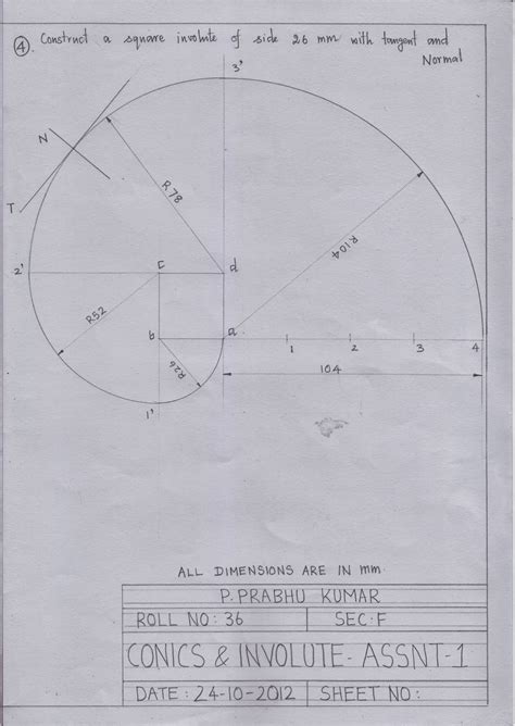 Image result for In Involute What Is Perpendicular