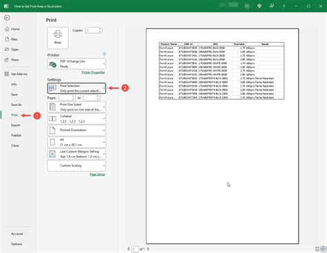 Image result for How to Set Excel Print Area