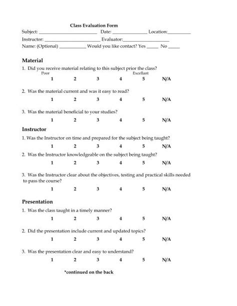 Image result for Class Instructor Evaluation