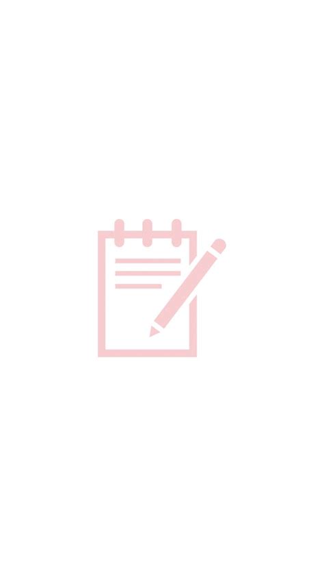 Notes App Icon Pink | Ios app icon design, App icon design, Icon design