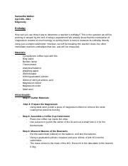 Image result for Enthalpy Lab Report