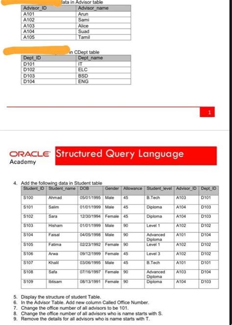 Image result for SQL*Plus Create Student Table