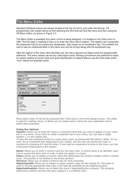Image result for Menu En Visual Basic
