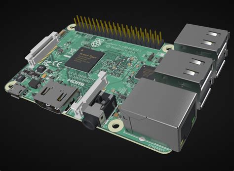 Image result for Raspberry Pi Chip 3D Model
