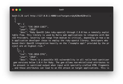 Image result for Example of Request to NIST CVE API Using API Key