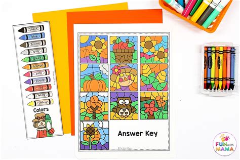 Image result for Fall Color by Number Free Printable