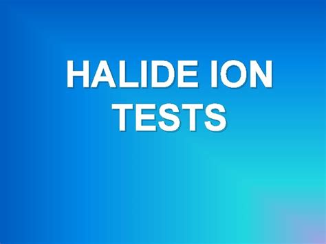 Image result for Halide Test Kit