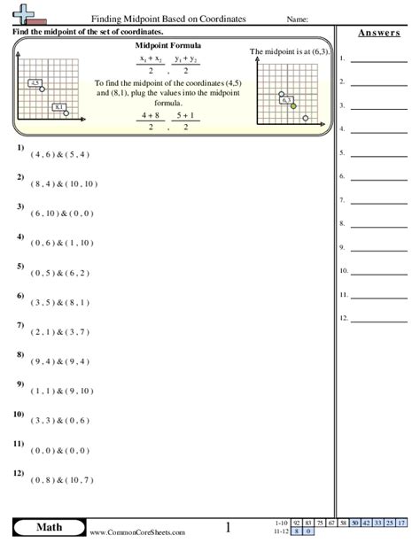Image result for Middle Point Math Exercise