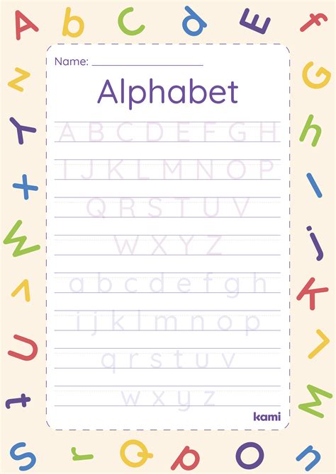 Image result for Learning to Write Alphabet Templates PDF