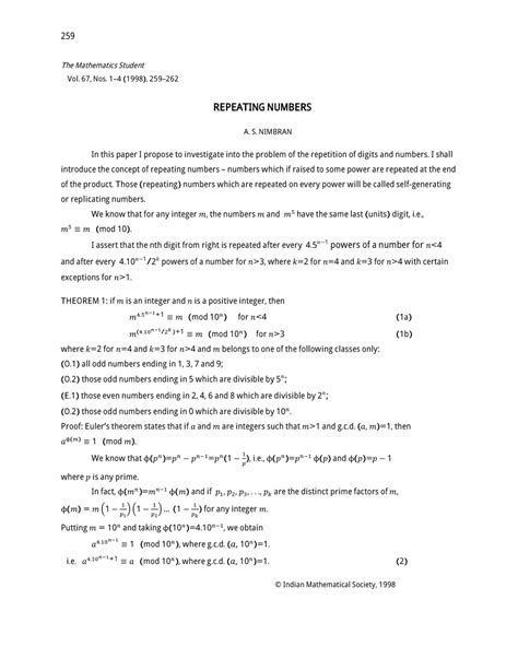 Image result for Repeating Number Sequences