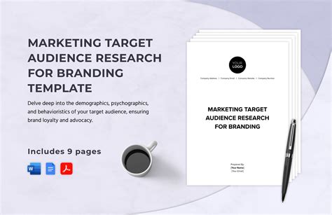 Marketing Target Audience Research for Branding Template in Google Docs ...