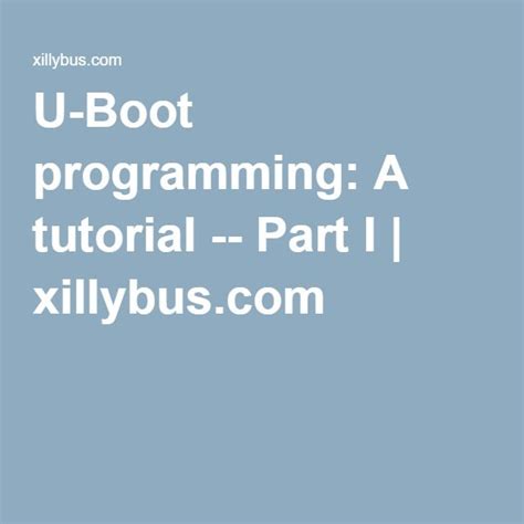 Image result for U-Boot Tutorial