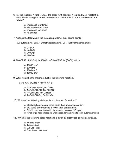 Image result for CBSE Class 12 Term 2 Chemistry Sample Paper