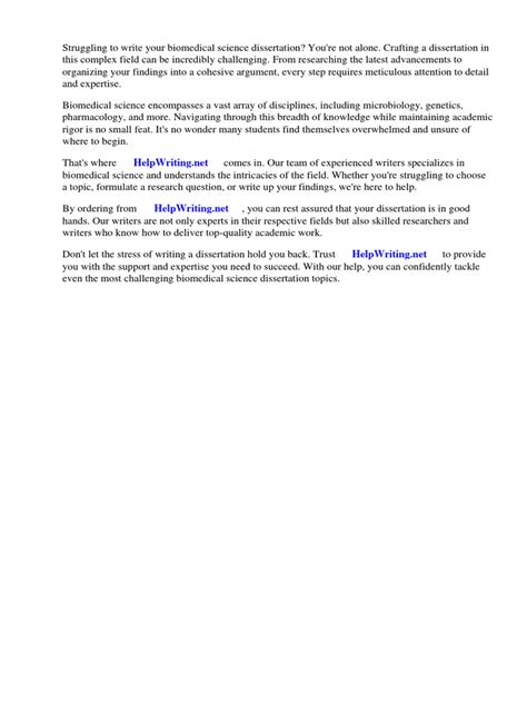 Image result for Biomedical Science Dissertation Examples UK