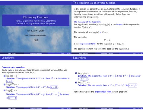 Image result for Inverse Logarithmic Function