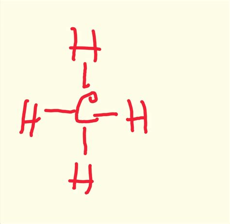Image result for Methane Structural Formula