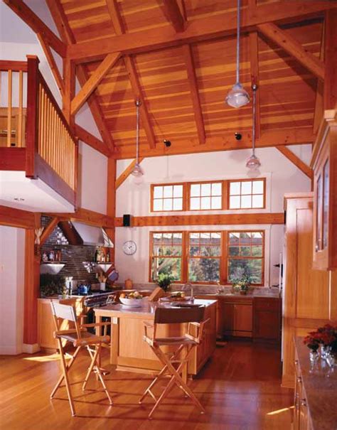 Image result for Timber Frame Kitchen with Track Lighting