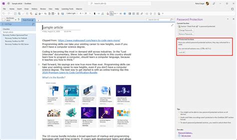Image result for How to Password Protect OneNote