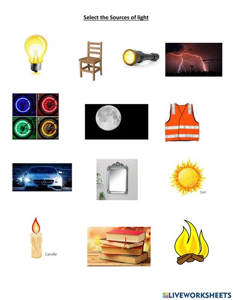 Image result for Different Sources of Light