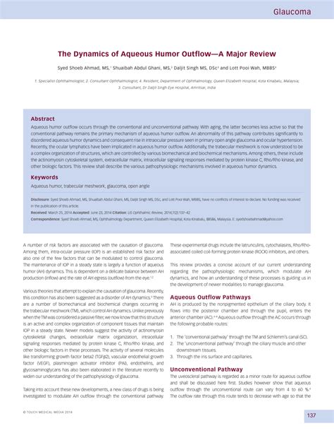 Image result for Aqueous Humor Outflow