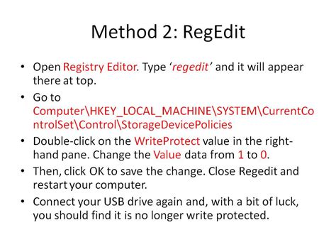 Image result for How to Remove Write Protection From Pen Drive
