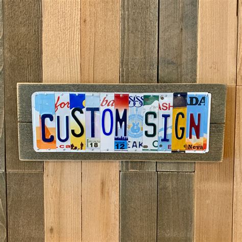 Image result for Custom License Plate Signs