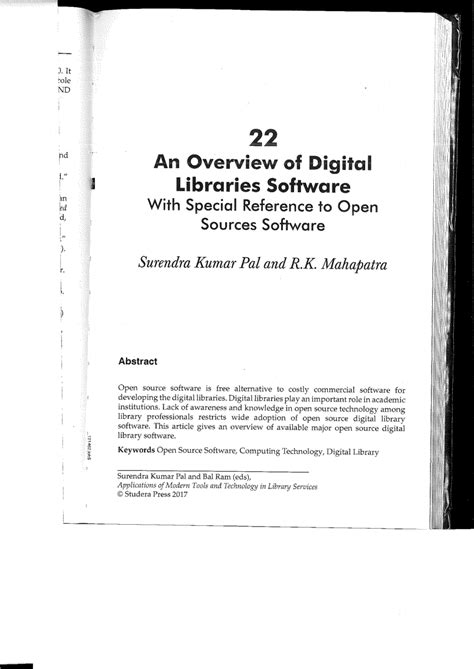 Image result for Using Open Source Systems for Digital Libraries