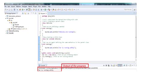 Image result for Method Overriding Java Example