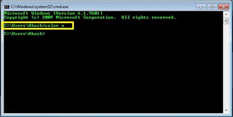 Image result for Cmd Color Command