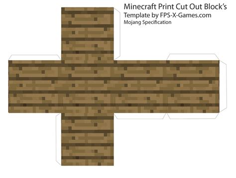 Printable Minecraft Papercraft Blocks - Printable Calendar