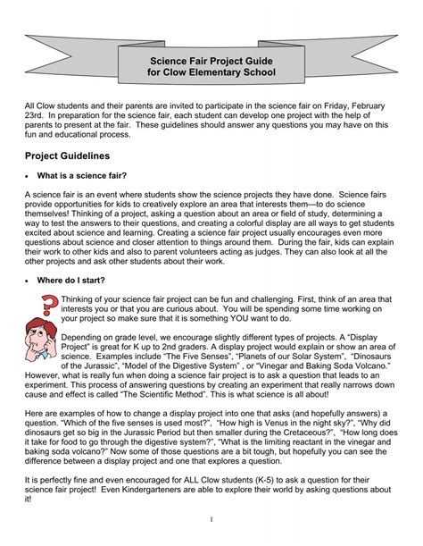 Image result for Science Project Samples