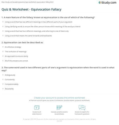 Image result for Equvocation Fallacy Example