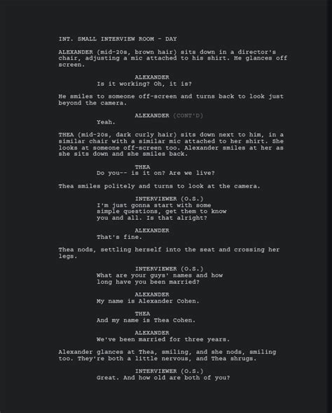 Image result for Examples of a First Person Script