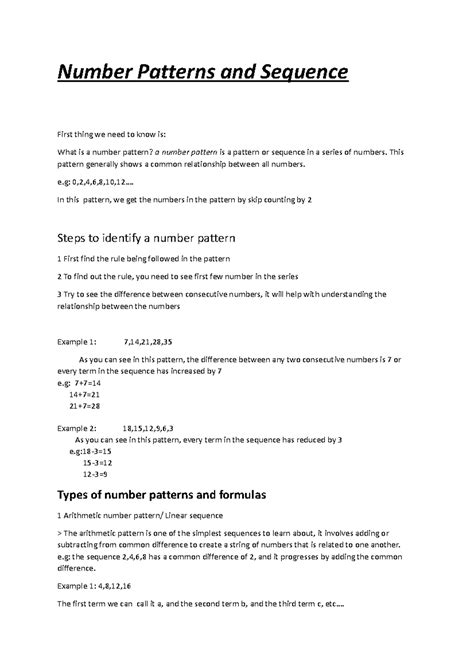 Image result for Identifying Patterns in Numbers