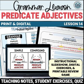Image result for 6th-Grade Predicate Adjectives