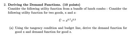 Image result for Deriving Demand From Utility Function