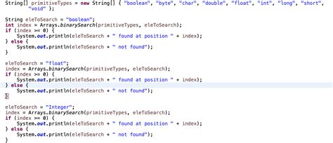 Image result for Binary Search String Java