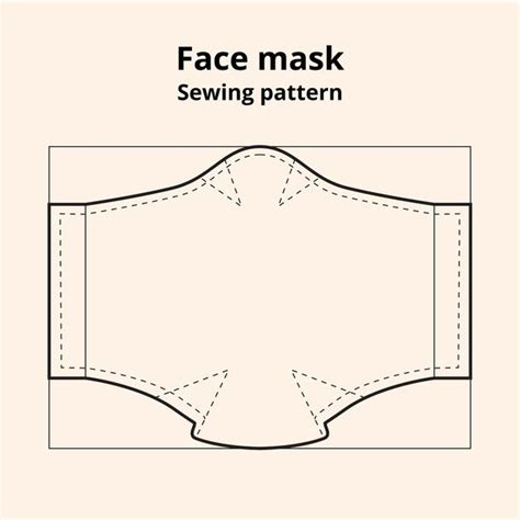 Image result for 5 Dart Face Mask Pattern