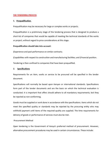 Image result for Tendering Process in Procurement