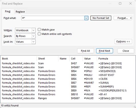 Image result for Formula Checklist Excel