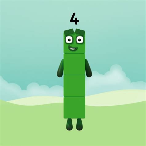 Image result for NumberBlocks Number 4