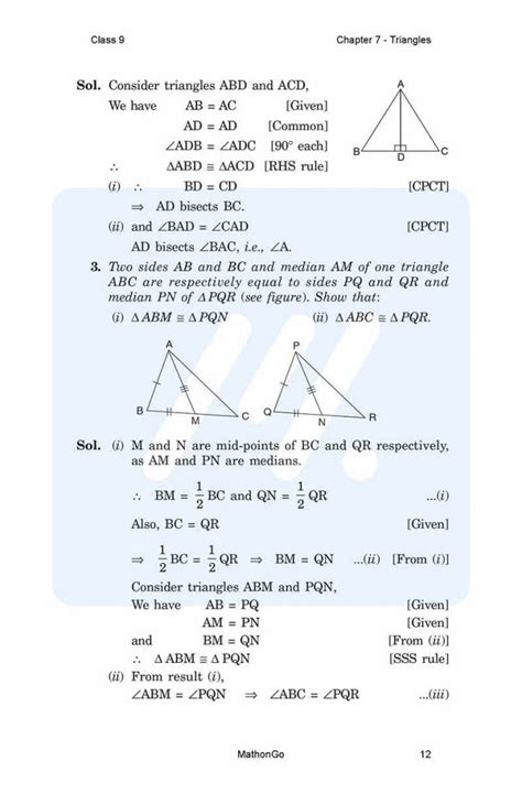 Image result for Math Chapter 7 Triangle PSB 9th Class