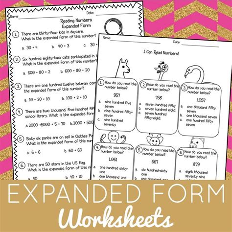 Image result for Expanded Form 2nd Grade Math Worksheets
