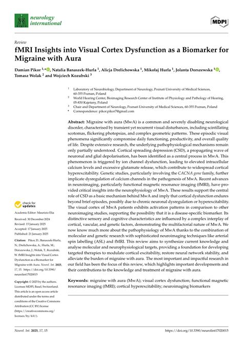 Image result for Visual Cortex Dysfunction